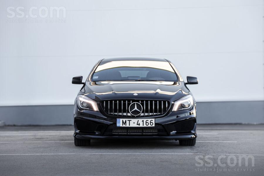Black Mercedes-Benz CLA 200 2016 in Riga, with an engine capacity of 1.60 L and mileage of 193 thousand km for 11700 €, photo 1 on AUTOMOTO.COM.LV