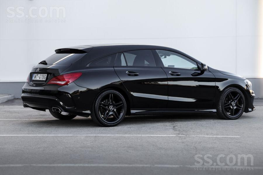 Black Mercedes-Benz CLA 200 2016 in Riga, with an engine capacity of 1.60 L and mileage of 193 thousand km for 11700 €, photo 4 on AUTOMOTO.COM.LV