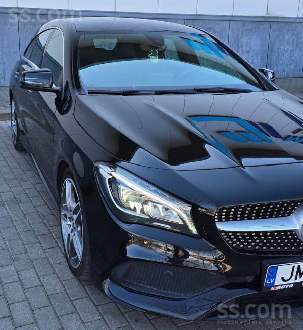 Black Mercedes-Benz CLA 200 2018 in Riga, with an engine capacity of 2.20 L and mileage of 232 thousand km for 14900 €, photo 9 on AUTOMOTO.COM.LV