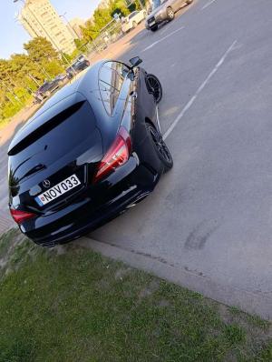 Black Mercedes-Benz CLA 200 2019 in Vilnius, with an engine capacity of 2.14 L and mileage of 268 thousand km for 13599 €, photo 8 on AUTOMOTO.COM.LV