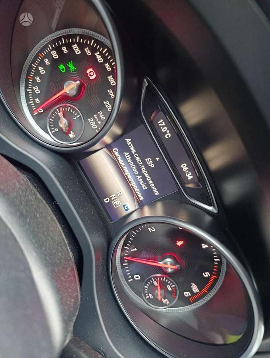 Black Mercedes-Benz CLA 200 2019 in Vilnius, with an engine capacity of 2.14 L and mileage of 268 thousand km for 13599 €, photo 24 on AUTOMOTO.COM.LV