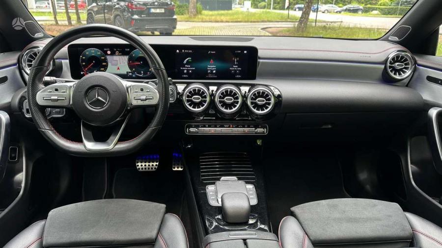 Black Mercedes-Benz CLA 200 2020 in Vilnius, with an engine capacity of 1.95 L and mileage of 228 thousand km for 19500 €, photo 20 on AUTOMOTO.COM.LV