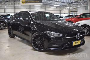 Black Mercedes-Benz CLA 200 2021 in Riga, with an engine capacity of 2.00 L and mileage of 51 thousand km for 29500 €, photo  on AUTOMOTO.COM.LV