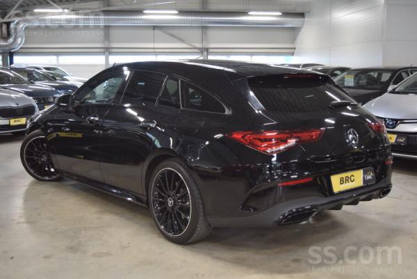 Black Mercedes-Benz CLA 200 2021 in Riga, with an engine capacity of 2.00 L and mileage of 51 thousand km for 29500 €, photo 2 on AUTOMOTO.COM.LV