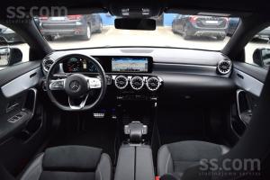 Black Mercedes-Benz CLA 200 2021 in Riga, with an engine capacity of 2.00 L and mileage of 51 thousand km for 29500 €, photo 5 on AUTOMOTO.COM.LV