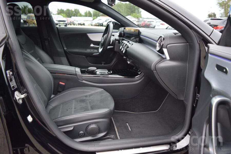 Black Mercedes-Benz CLA 200 2021 in Riga, with an engine capacity of 2.00 L and mileage of 51 thousand km for 29500 €, photo 14 on AUTOMOTO.COM.LV