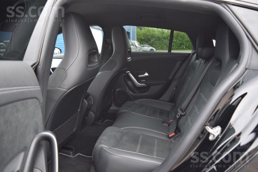 Black Mercedes-Benz CLA 200 2021 in Riga, with an engine capacity of 2.00 L and mileage of 51 thousand km for 29500 €, photo 15 on AUTOMOTO.COM.LV
