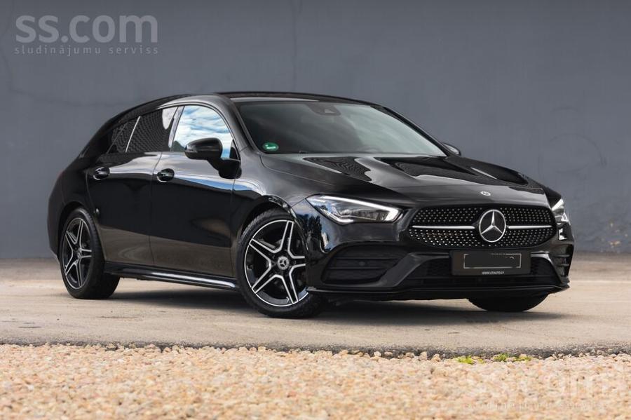 Black Mercedes-Benz CLA 200 2021 in Dobele, with an engine capacity of 2.00 L and mileage of 231 thousand km for 23900 €, photo 4 on AUTOMOTO.COM.LV