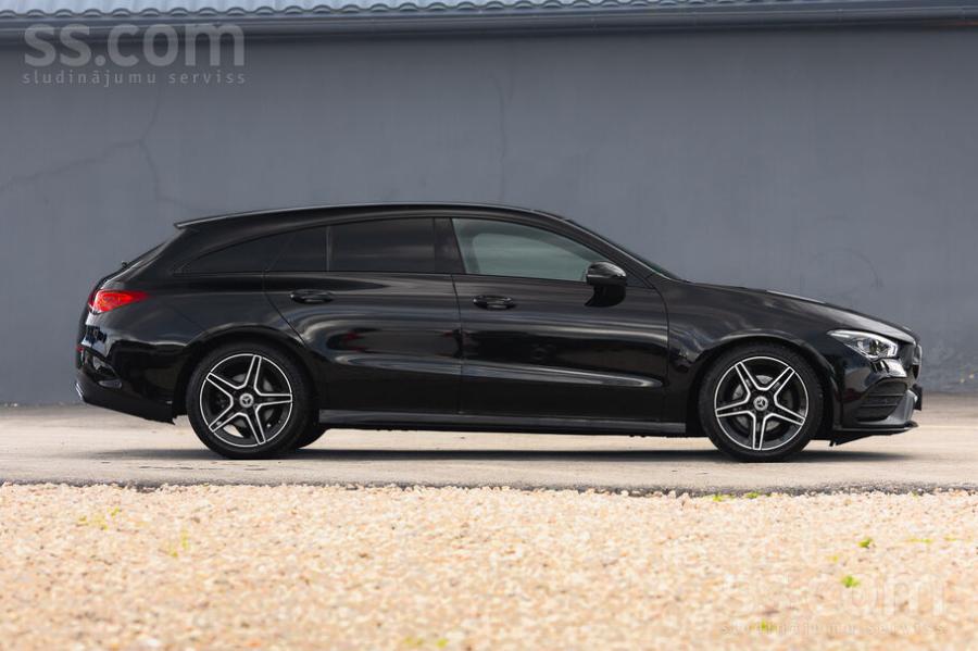 Black Mercedes-Benz CLA 200 2021 in Dobele, with an engine capacity of 2.00 L and mileage of 231 thousand km for 23900 €, photo 5 on AUTOMOTO.COM.LV