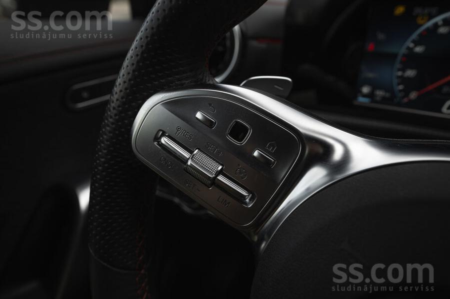 Black Mercedes-Benz CLA 200 2021 in Dobele, with an engine capacity of 2.00 L and mileage of 231 thousand km for 23900 €, photo 19 on AUTOMOTO.COM.LV