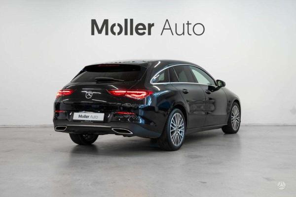 Black Mercedes-Benz CLA 200 2023 in Vilnius, with an engine capacity of 2.00 L and mileage of 162 thousand km for 21800 €, photo 3 on AUTOMOTO.COM.LV