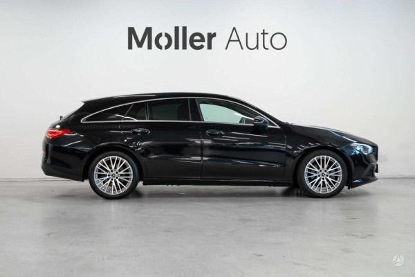 Black Mercedes-Benz CLA 200 2023 in Vilnius, with an engine capacity of 2.00 L and mileage of 162 thousand km for 21800 €, photo 4 on AUTOMOTO.COM.LV