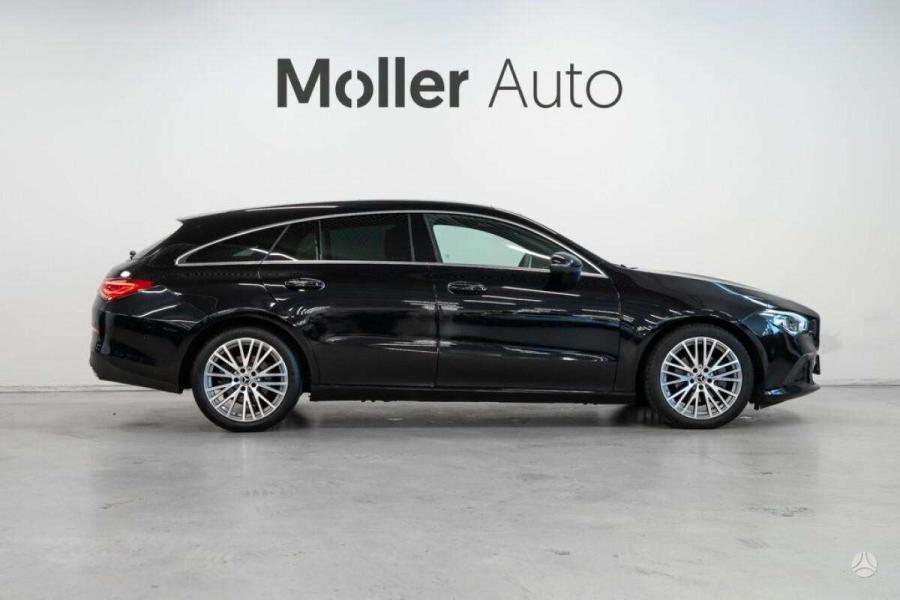 Black Mercedes-Benz CLA 200 2023 in Vilnius, with an engine capacity of 2.00 L and mileage of 162 thousand km for 21800 €, photo 5 on AUTOMOTO.COM.LV