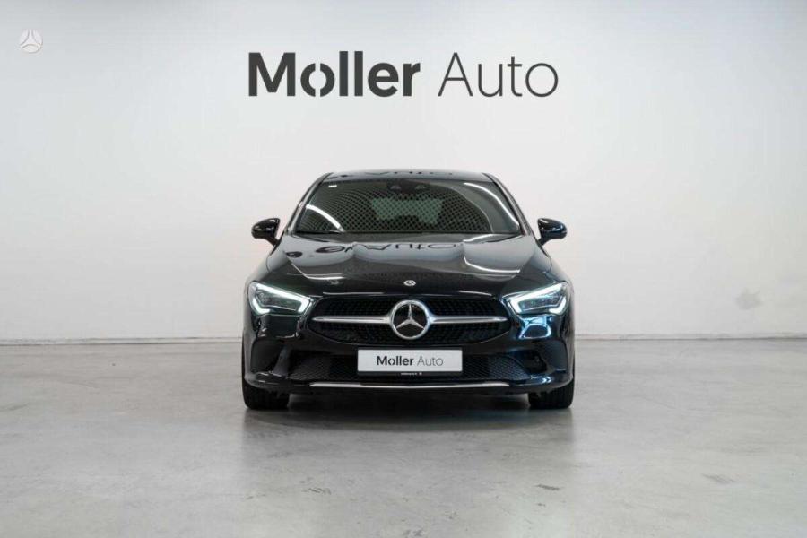 Black Mercedes-Benz CLA 200 2023 in Vilnius, with an engine capacity of 2.00 L and mileage of 162 thousand km for 21800 €, photo 6 on AUTOMOTO.COM.LV