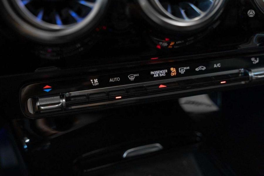 Black Mercedes-Benz CLA 200 2023 in Vilnius, with an engine capacity of 2.00 L and mileage of 162 thousand km for 21800 €, photo 19 on AUTOMOTO.COM.LV