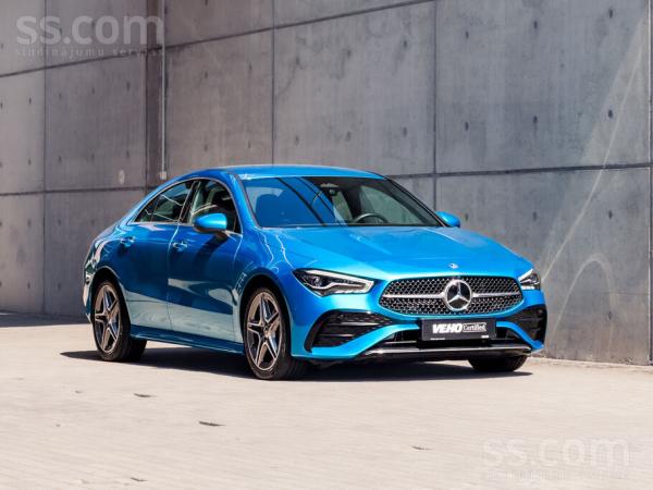 Zils Mercedes-Benz CLA 200 2023 Rīga, ar dzinēja tilpumu 1.40 L un nobraukumu 17 tūkst. km par 39900 €, foto 1 vietnē AUTOMOTO.COM.LV