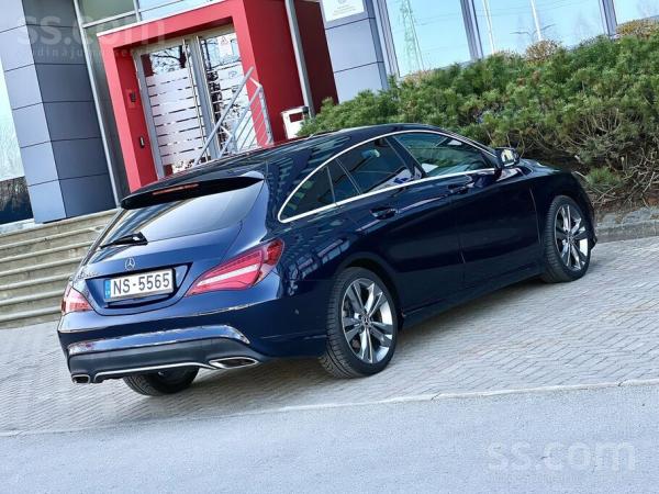 Blue Mercedes-Benz CLA 200 2018 in Riga, with an engine capacity of 2.20 L and mileage of 238 thousand km for 12350 €, photo 8 on AUTOMOTO.COM.LV