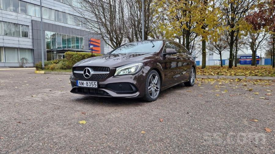 Brown Mercedes-Benz CLA 200 2018 in Riga, with an engine capacity of 2.20 L and mileage of 248 thousand km for 11000 €, photo 4 on AUTOMOTO.COM.LV