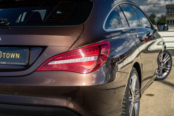 Brown Mercedes-Benz CLA 200 2018 in Riga, with an engine capacity of 2.20 L and mileage of 192 thousand km for 12990 €, photo 5 on AUTOMOTO.COM.LV