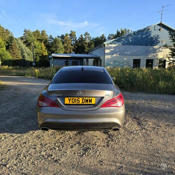 Grey Mercedes-Benz CLA 200 2015 in Klaipeda, with an engine capacity of 2.14 L and mileage of 210 thousand km for 5000 €, photo 4 on AUTOMOTO.COM.LV