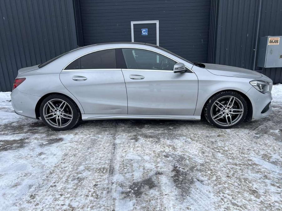 Grey Mercedes-Benz CLA 200 2017 in Alytus, with an engine capacity of 2.14 L and mileage of 197 thousand km for 10300 €, photo 4 on AUTOMOTO.COM.LV