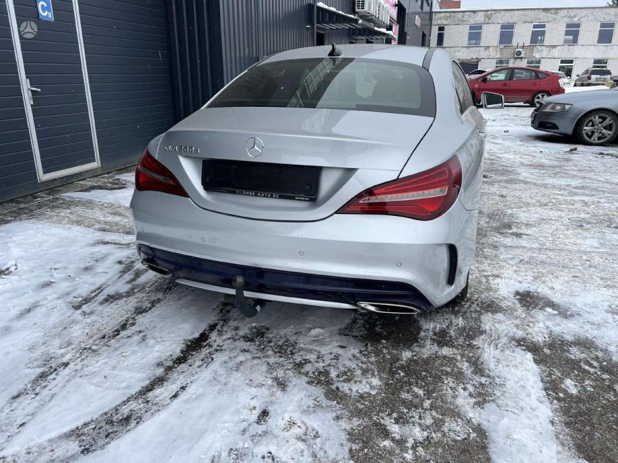 Grey Mercedes-Benz CLA 200 2017 in Alytus, with an engine capacity of 2.14 L and mileage of 197 thousand km for 10300 €, photo 6 on AUTOMOTO.COM.LV