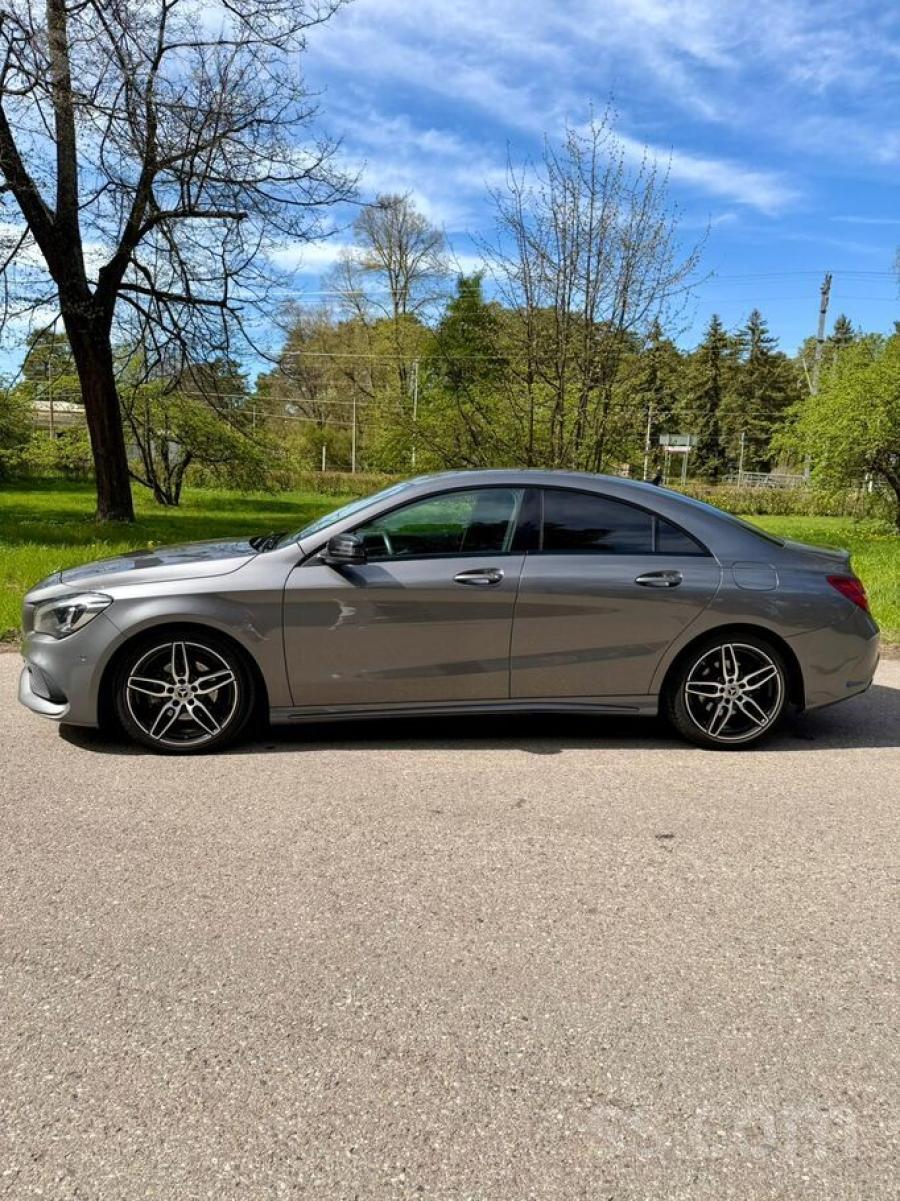 Grey Mercedes-Benz CLA 200 2018 in Jurmala, with an engine capacity of 1.80 L and mileage of 83 thousand km for 21000 €, photo 3 on AUTOMOTO.COM.LV