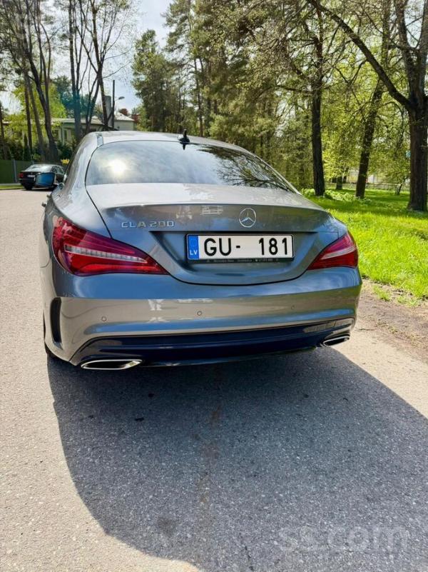 Grey Mercedes-Benz CLA 200 2018 in Jurmala, with an engine capacity of 1.80 L and mileage of 83 thousand km for 21000 €, photo 4 on AUTOMOTO.COM.LV