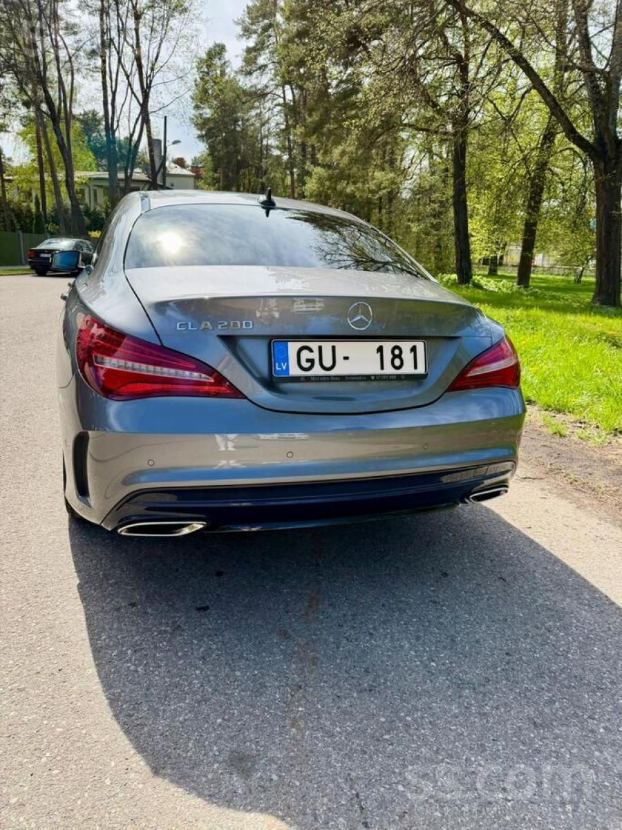Grey Mercedes-Benz CLA 200 2018 in Jurmala, with an engine capacity of 1.80 L and mileage of 83 thousand km for 21000 €, photo 5 on AUTOMOTO.COM.LV