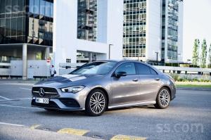Grey Mercedes-Benz CLA 200 2023 in Riga, with an engine capacity of 1.40 L and mileage of 31 thousand km for 34500 €, photo 3 on AUTOMOTO.COM.LV