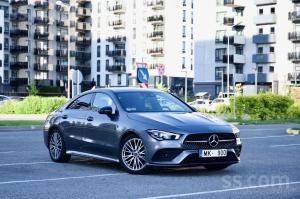 Grey Mercedes-Benz CLA 200 2023 in Riga, with an engine capacity of 1.40 L and mileage of 31 thousand km for 34500 €, photo 4 on AUTOMOTO.COM.LV