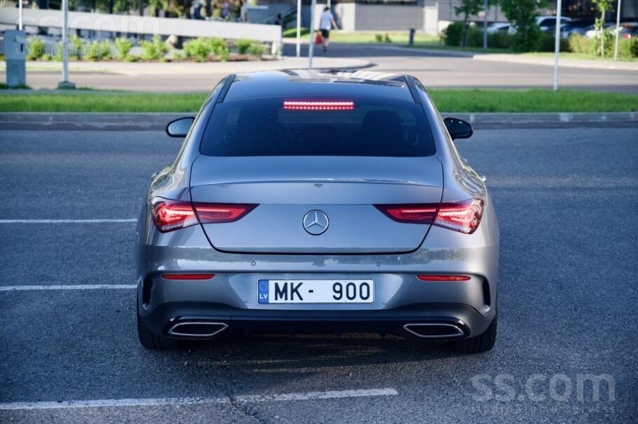Grey Mercedes-Benz CLA 200 2023 in Riga, with an engine capacity of 1.40 L and mileage of 31 thousand km for 34500 €, photo 6 on AUTOMOTO.COM.LV