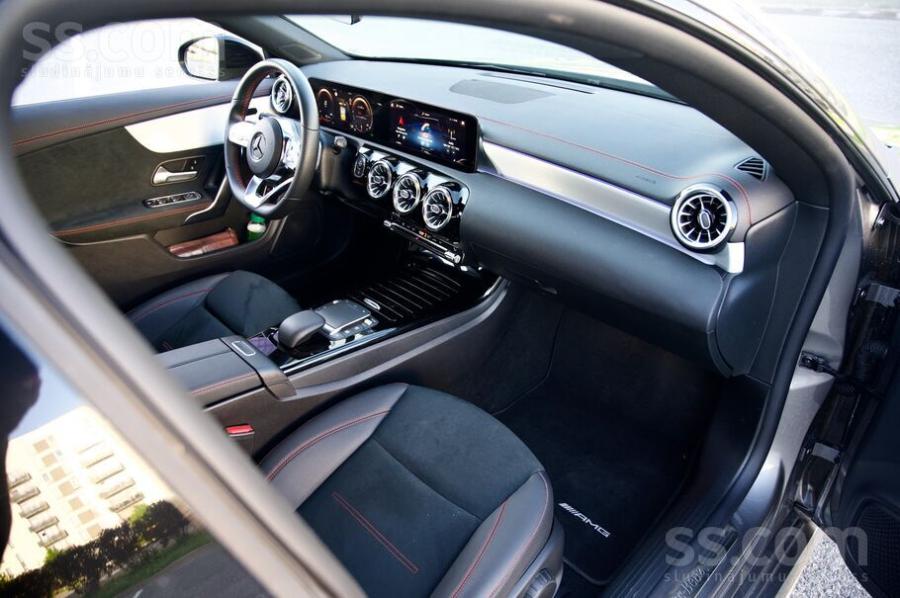 Grey Mercedes-Benz CLA 200 2023 in Riga, with an engine capacity of 1.40 L and mileage of 31 thousand km for 34500 €, photo 7 on AUTOMOTO.COM.LV