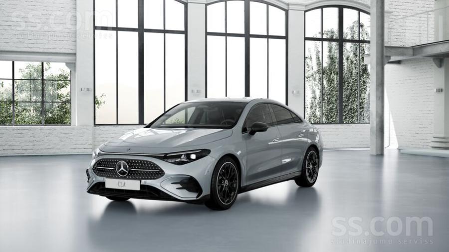 Pelēks Mercedes-Benz CLA 200 2026 Rīga, ar dzinēja tilpumu 1.50 L un nobraukumu 13 tūkst. km par 53900 €, foto 1 vietnē AUTOMOTO.COM.LV
