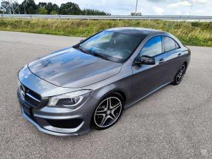 Pelēks Mercedes-Benz CLA 200 2014 Marijampole, ar dzinēja tilpumu 1.80 L un nobraukumu 206 tūkst. km par 12900 €, foto  vietnē AUTOMOTO.COM.LV