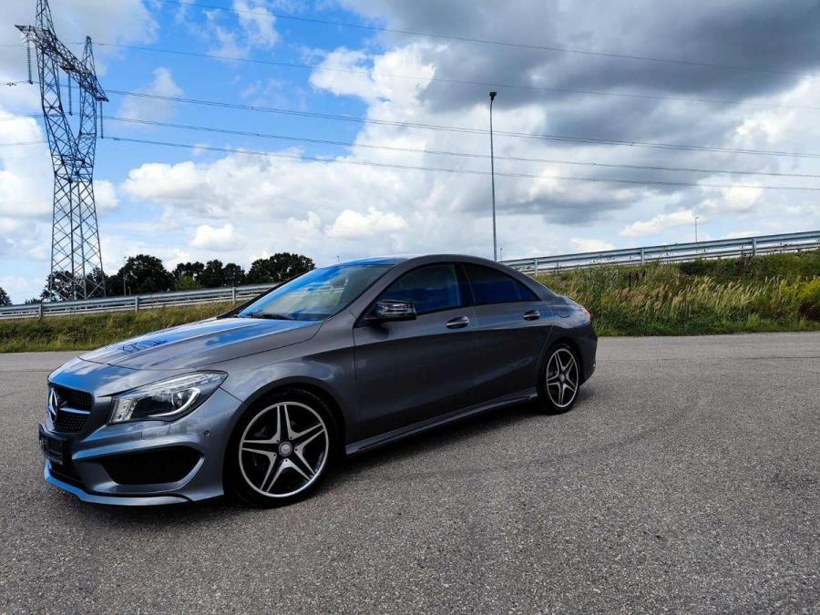 Pelēks Mercedes-Benz CLA 200 2014 Marijampole, ar dzinēja tilpumu 1.80 L un nobraukumu 206 tūkst. km par 12900 €, foto 23 vietnē AUTOMOTO.COM.LV