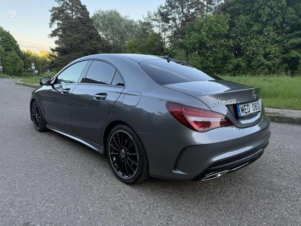 Grey Mercedes-Benz CLA 200 2017 in Vilnius, with an engine capacity of 1.60 L and mileage of 98 thousand km for 19900 €, photo 7 on AUTOMOTO.COM.LV