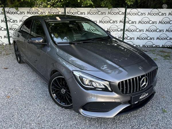 Grey Mercedes-Benz CLA 200 2017 in Vilnius, with an engine capacity of 1.60 L and mileage of 90 thousand km for 18900 €, photo 4 on AUTOMOTO.COM.LV