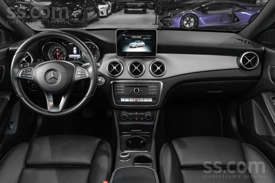 Grey Mercedes-Benz CLA 200 2018 in Riga, with an engine capacity of 1.60 L and mileage of 95 thousand km for 17900 €, photo 12 on AUTOMOTO.COM.LV