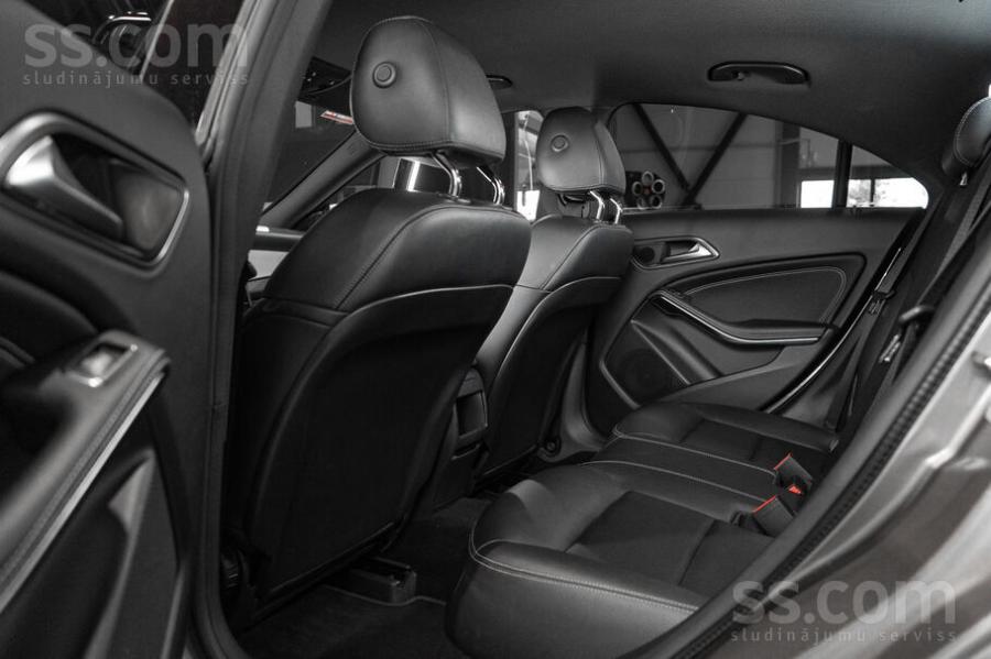 Grey Mercedes-Benz CLA 200 2018 in Riga, with an engine capacity of 1.60 L and mileage of 95 thousand km for 17900 €, photo 14 on AUTOMOTO.COM.LV
