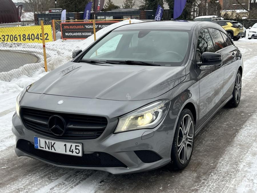 Pelēks Mercedes-Benz CLA 200 2015 Viļņa, ar dzinēja tilpumu 2.10 L un nobraukumu 317 tūkst. km par 9400 €, foto 1 vietnē AUTOMOTO.COM.LV