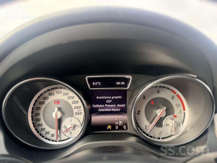 Grey Mercedes-Benz CLA 200 2016 in Riga, with an engine capacity of 2.20 L and mileage of 243 thousand km for 11995 €, photo 20 on AUTOMOTO.COM.LV