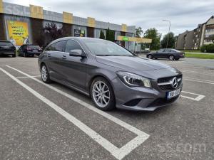 Pelēks Mercedes-Benz CLA 200 2016 Rīga, ar dzinēja tilpumu 2.00 L un nobraukumu 225 tūkst. km par 12500 €, foto  vietnē AUTOMOTO.COM.LV