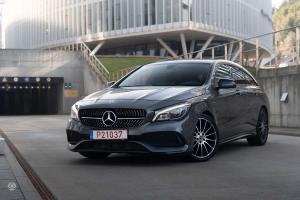 Grey Mercedes-Benz CLA 200 2018 in Vilnius, with an engine capacity of 2.14 L and mileage of 183 thousand km for 13800 €, photo  on AUTOMOTO.COM.LV