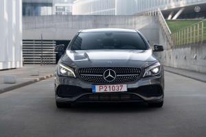 Grey Mercedes-Benz CLA 200 2018 in Vilnius, with an engine capacity of 2.14 L and mileage of 183 thousand km for 13800 €, photo 4 on AUTOMOTO.COM.LV