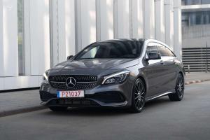 Grey Mercedes-Benz CLA 200 2018 in Vilnius, with an engine capacity of 2.14 L and mileage of 183 thousand km for 13800 €, photo 5 on AUTOMOTO.COM.LV