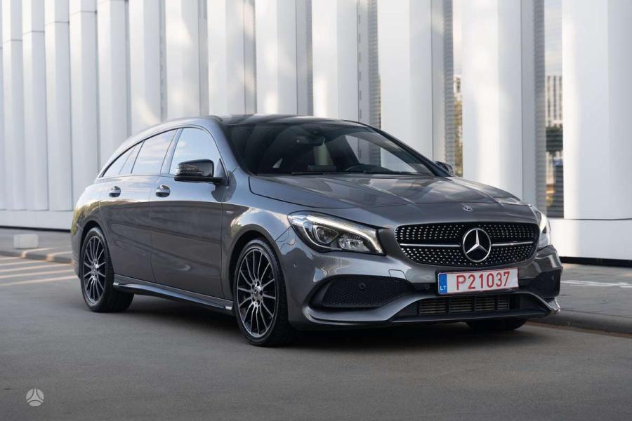 Grey Mercedes-Benz CLA 200 2018 in Vilnius, with an engine capacity of 2.14 L and mileage of 183 thousand km for 13800 €, photo 6 on AUTOMOTO.COM.LV