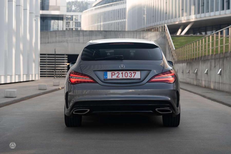 Grey Mercedes-Benz CLA 200 2018 in Vilnius, with an engine capacity of 2.14 L and mileage of 183 thousand km for 13800 €, photo 10 on AUTOMOTO.COM.LV