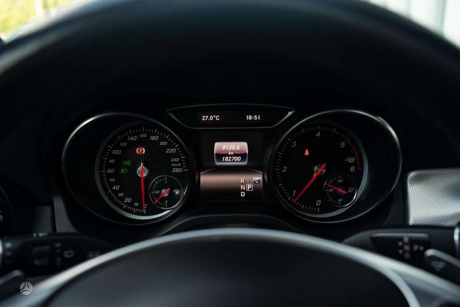 Grey Mercedes-Benz CLA 200 2018 in Vilnius, with an engine capacity of 2.14 L and mileage of 183 thousand km for 13800 €, photo 24 on AUTOMOTO.COM.LV