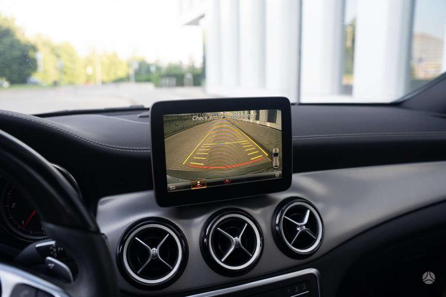 Grey Mercedes-Benz CLA 200 2018 in Vilnius, with an engine capacity of 2.14 L and mileage of 183 thousand km for 13800 €, photo 27 on AUTOMOTO.COM.LV